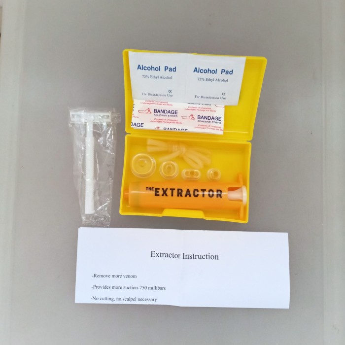 Jual snake & insect bite kit pompa penyedot racun gigit ular venom ...