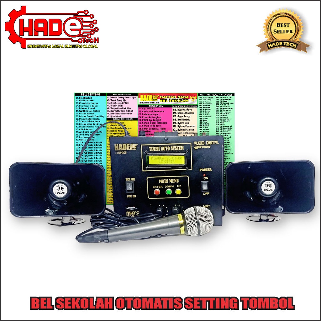 Jual BEL SEKOLAH/PABRIK TEMPEL OTOMATIS 2SPEAKER | Shopee Indonesia