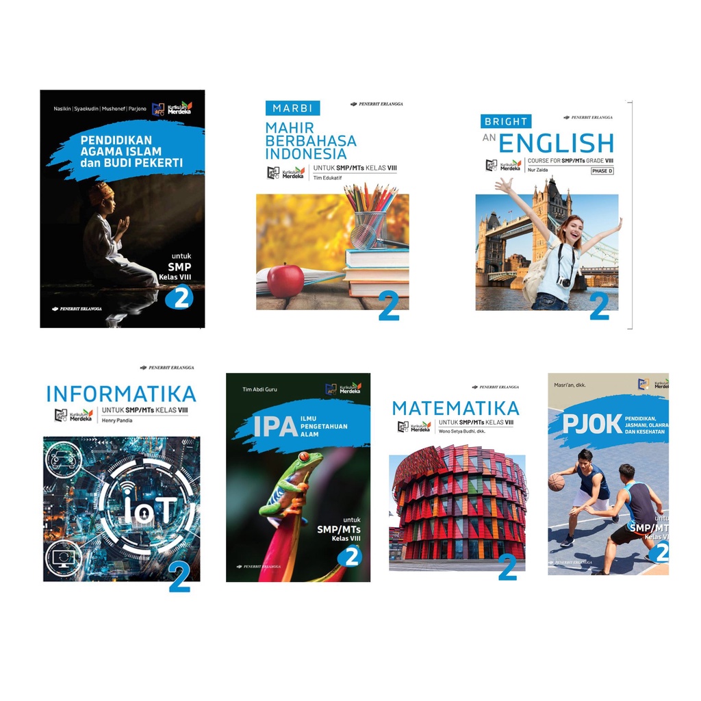 Jual BUKU KURIKULUM MERDEKA SMP KELAS 8/VIII-ERLANGGA | Shopee Indonesia