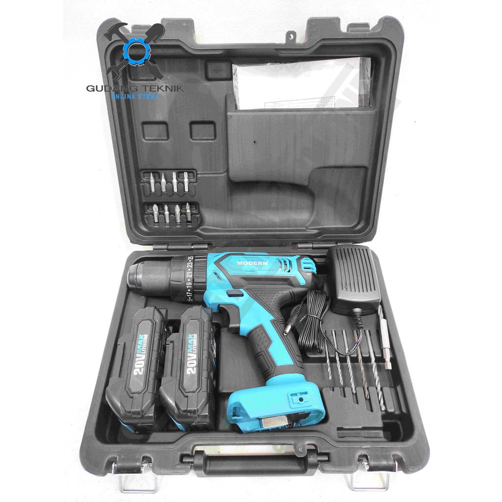 Jual Modern M-20Li / Mesin Bor Baterai Modern M20Li Cordless Drill ...