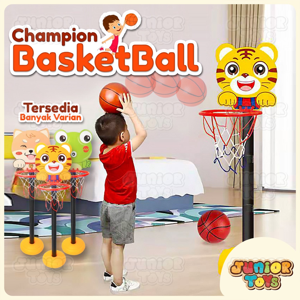 Jual Mainan Ring Basket Anak Tiang Dan Bola Karakter Animal Lucu ...