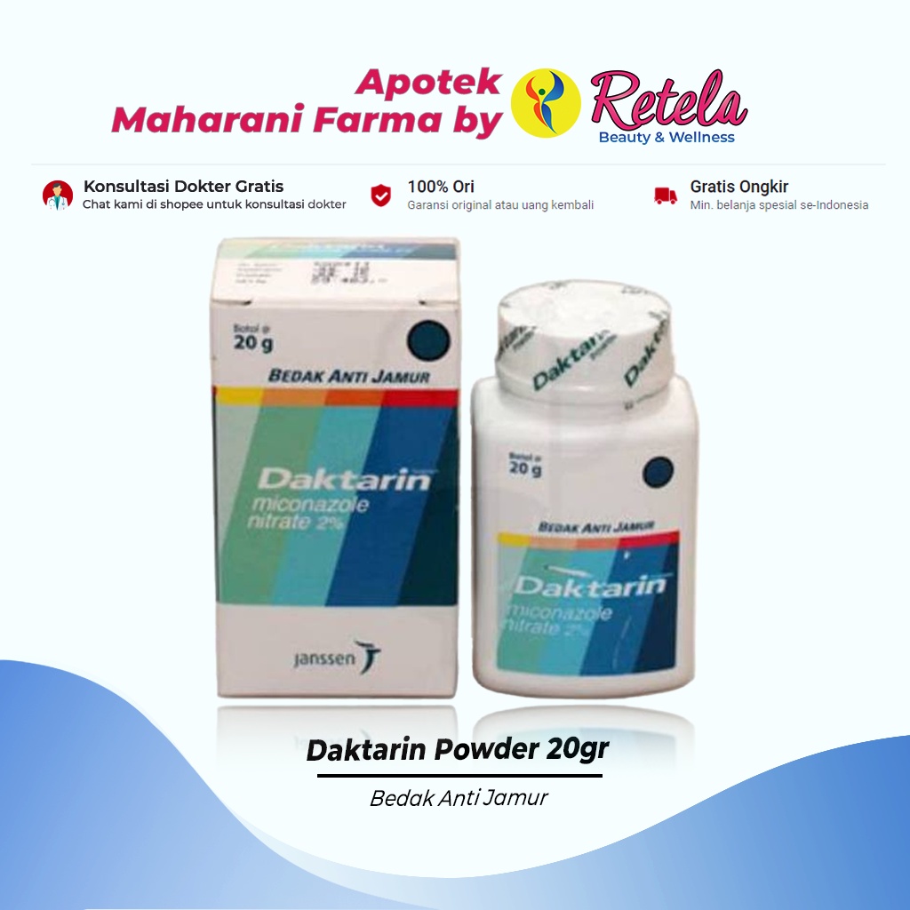 Jual Daktarin Powder 20Gr / Obat Penyakit Kulit Karena Jamur | Shopee ...