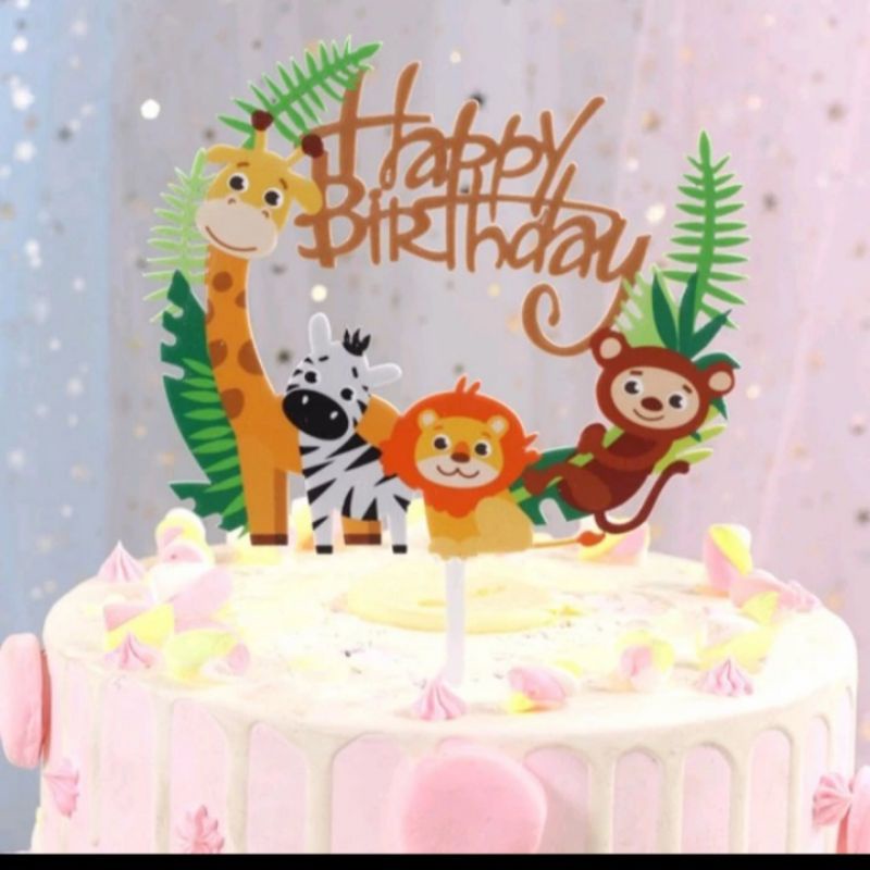 Jual Topper zoo,Topper Binatang, Hiasan Kue binatang topper cake zoo ...