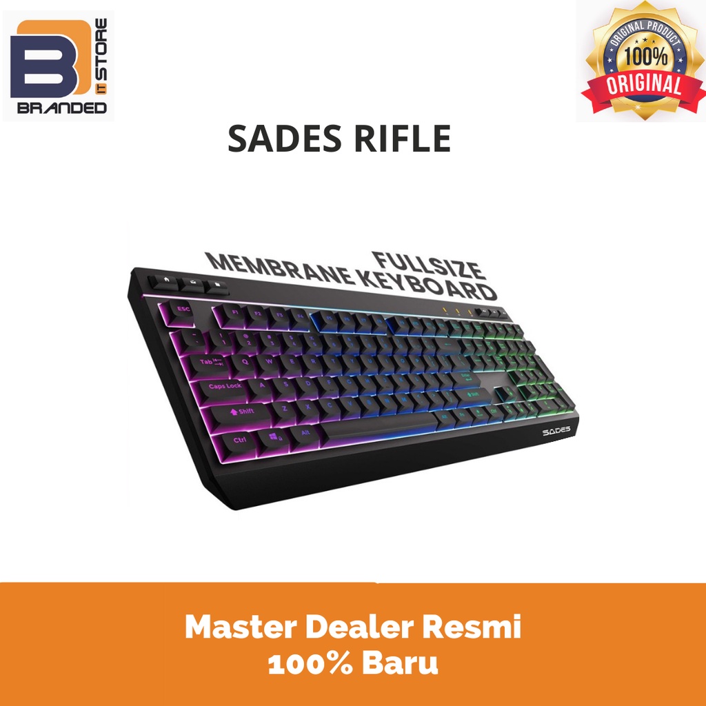 Jual Keyboard Gaming Sades Rifle - Membrane Keyboard Fullsize | Shopee ...