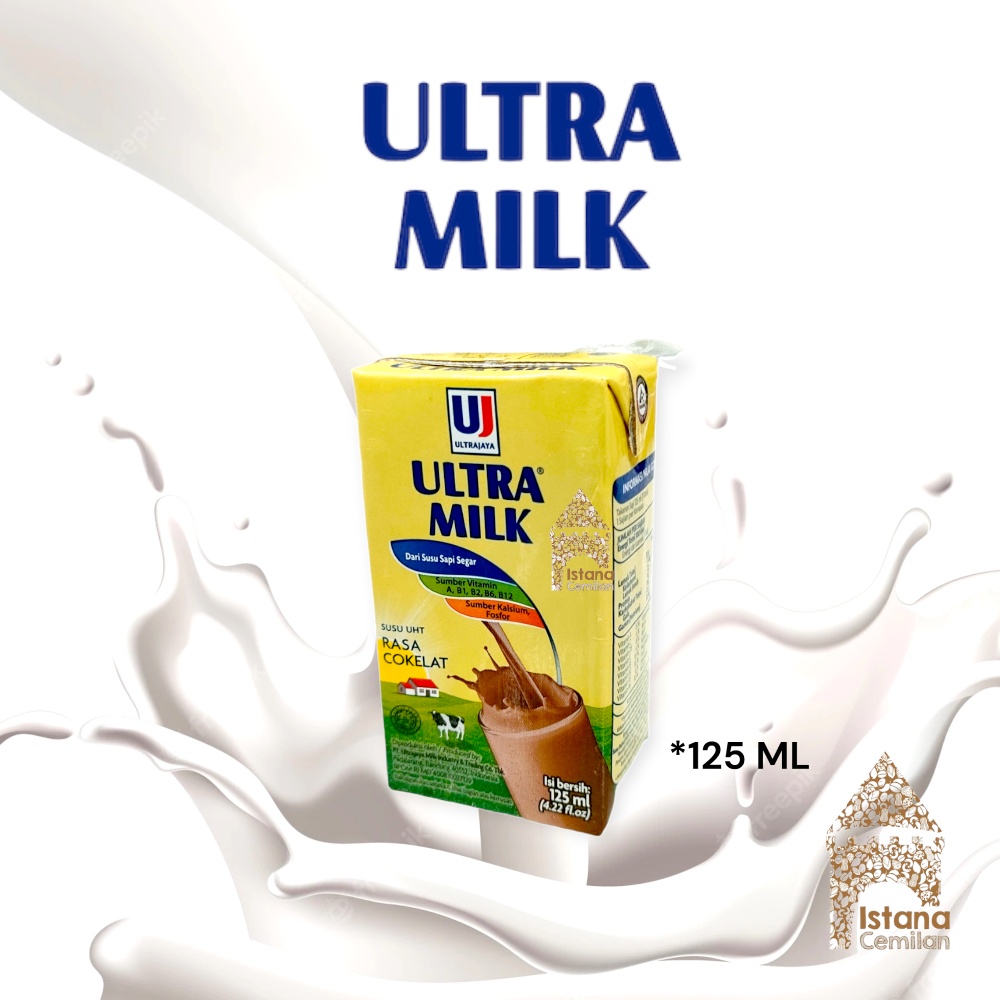 Jual Ultra Milk MINI 125 ML Susu UHT Cokelat / Strawberry / Full Cream | Shopee Indonesia
