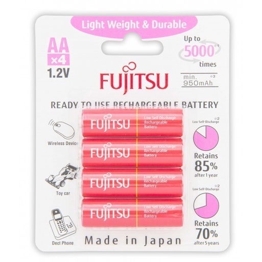 Jual Tamiya Fujitsu AA Baterai Batre 950mah isi 4 japan | Shopee Indonesia