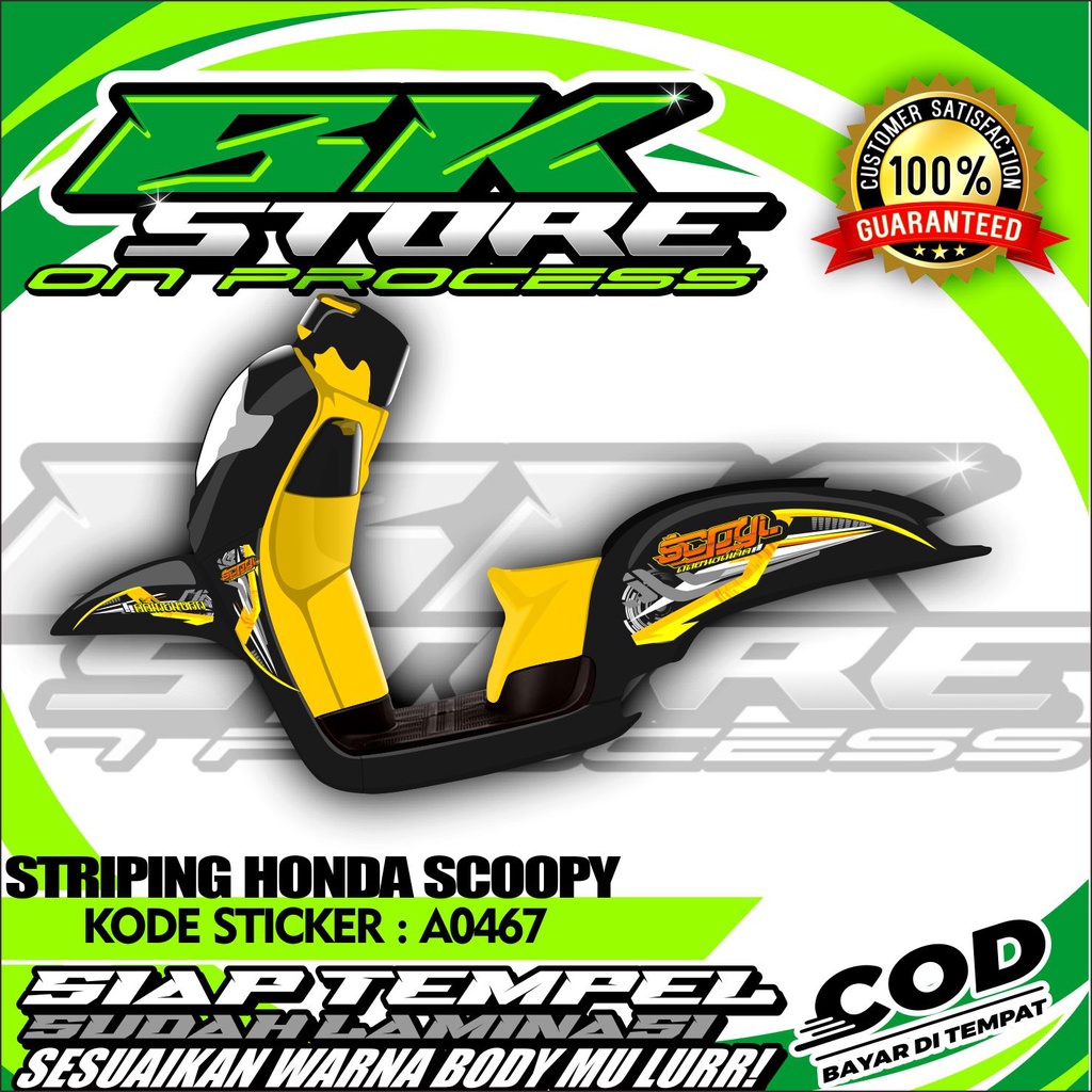 Jual STICKER VARIASI / STRIPING SCOPY SIMPEL KONSEP MINIMALIS TERLARIS ...