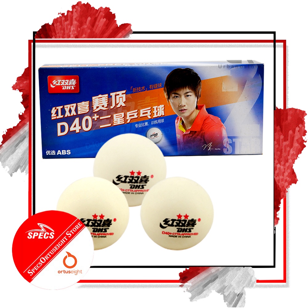 Jual Bola Pingpong DHS 2STAR ISI 10 Bola Pimpong Tenis Meja | Shopee Indonesia
