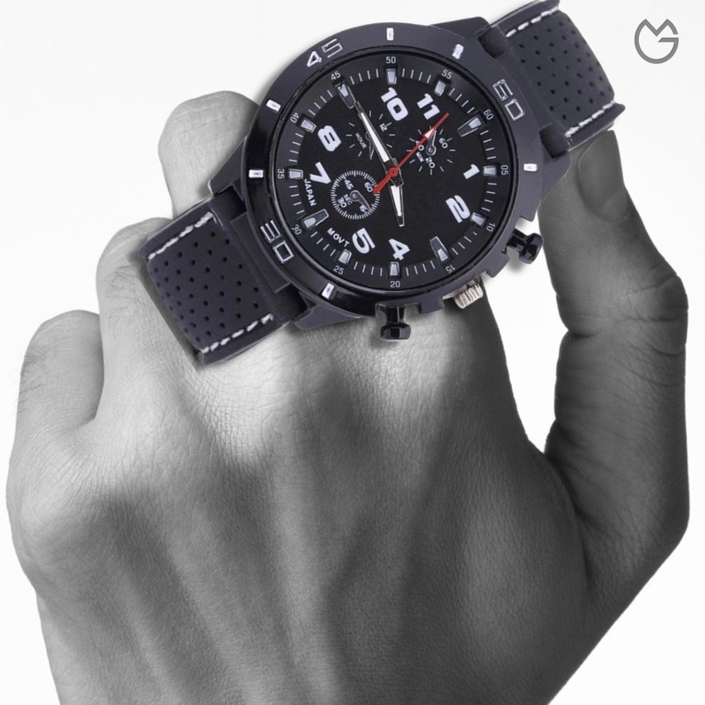 Jual Jam Tangan Pria Emga Gt Watch Men Chrono Racing Formal Analog ...