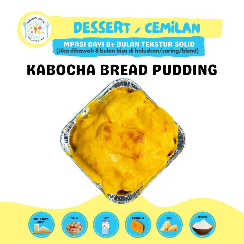 Jual KABOCHA BREAD PUDDING (CATERING MAKANAN BAYI MPASI FROZEN BEKU ...