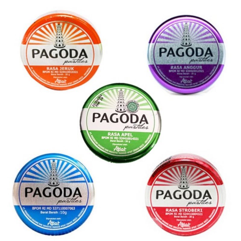 Jual Permen Pagoda Pastiles 10 gram - Penyegar Mulut/Tenggorokan ...