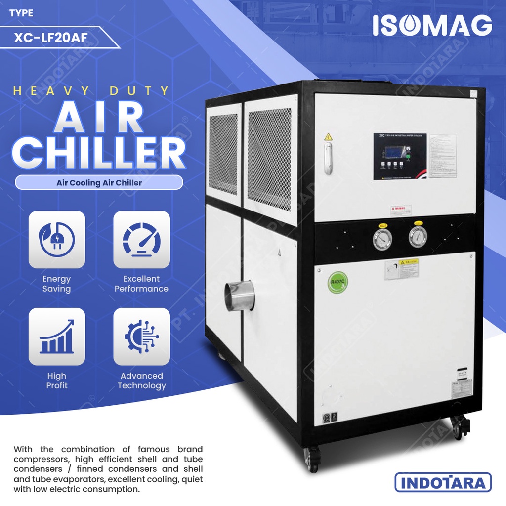 Jual Mesin Pendingin Udara Industri / Isomag Air Chiller XC-LF20AF ...