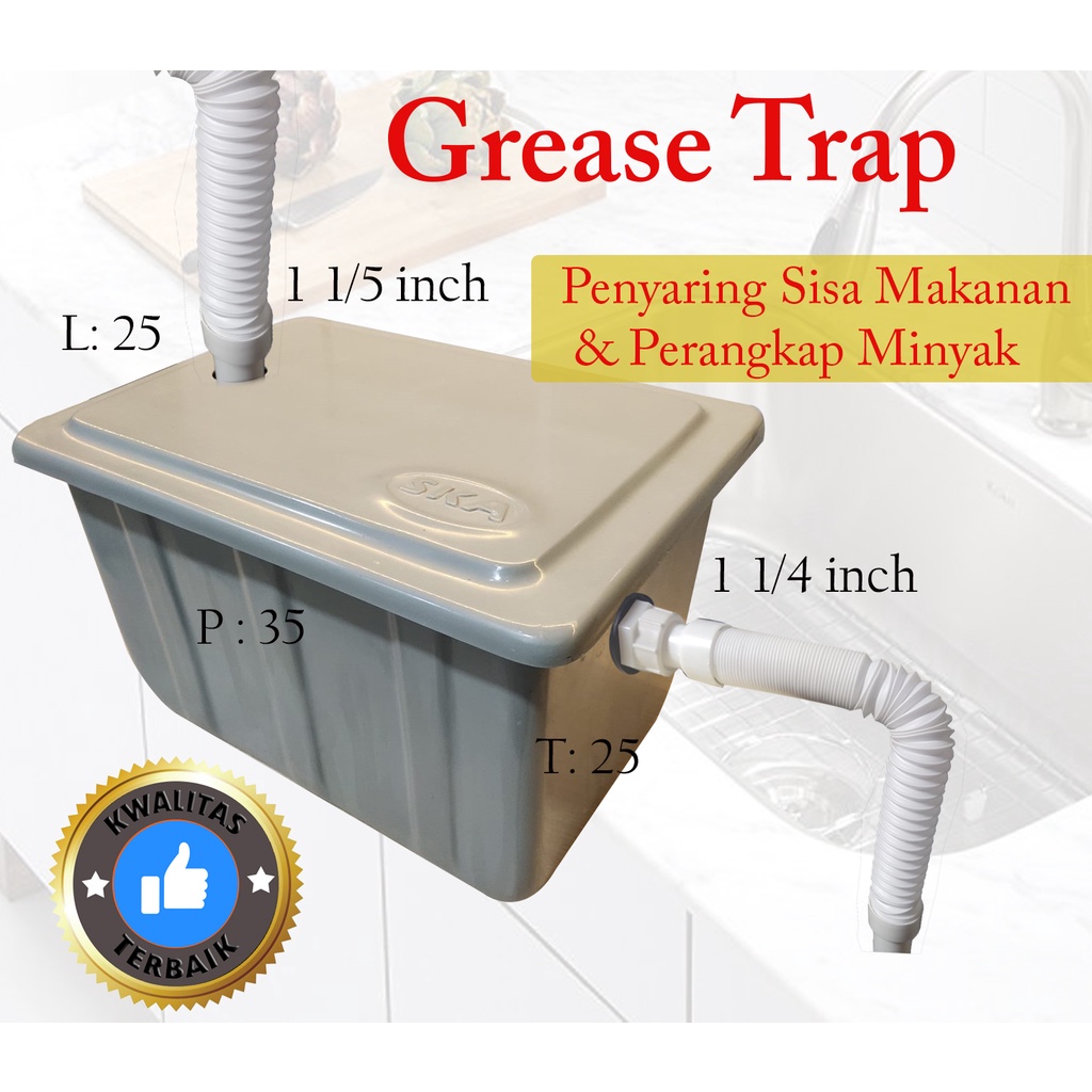 Jual Grease Trap / Perangkap Minyak sink dapur /Matrial Fiberglass ...
