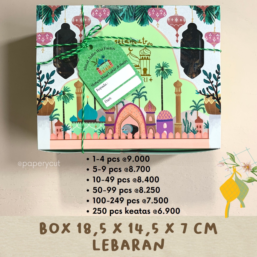 Jual Box Dus Kotak Kue Cookies - 2 Hardtop Lebaran / Idul Fitri ...