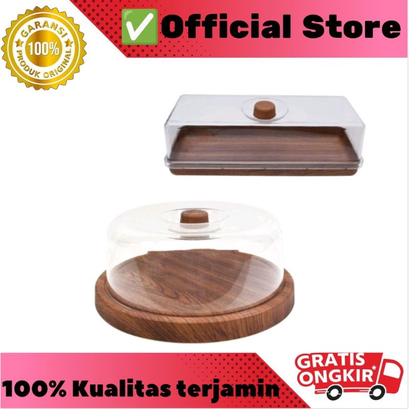 Jual Tempat Saji Roti & Kue Motif Kayu | Shopee Indonesia