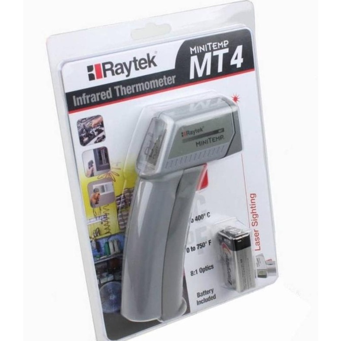 Jual Raytek MT4 Mini laser infrared Thermometer MT-4 temperature suhu ...