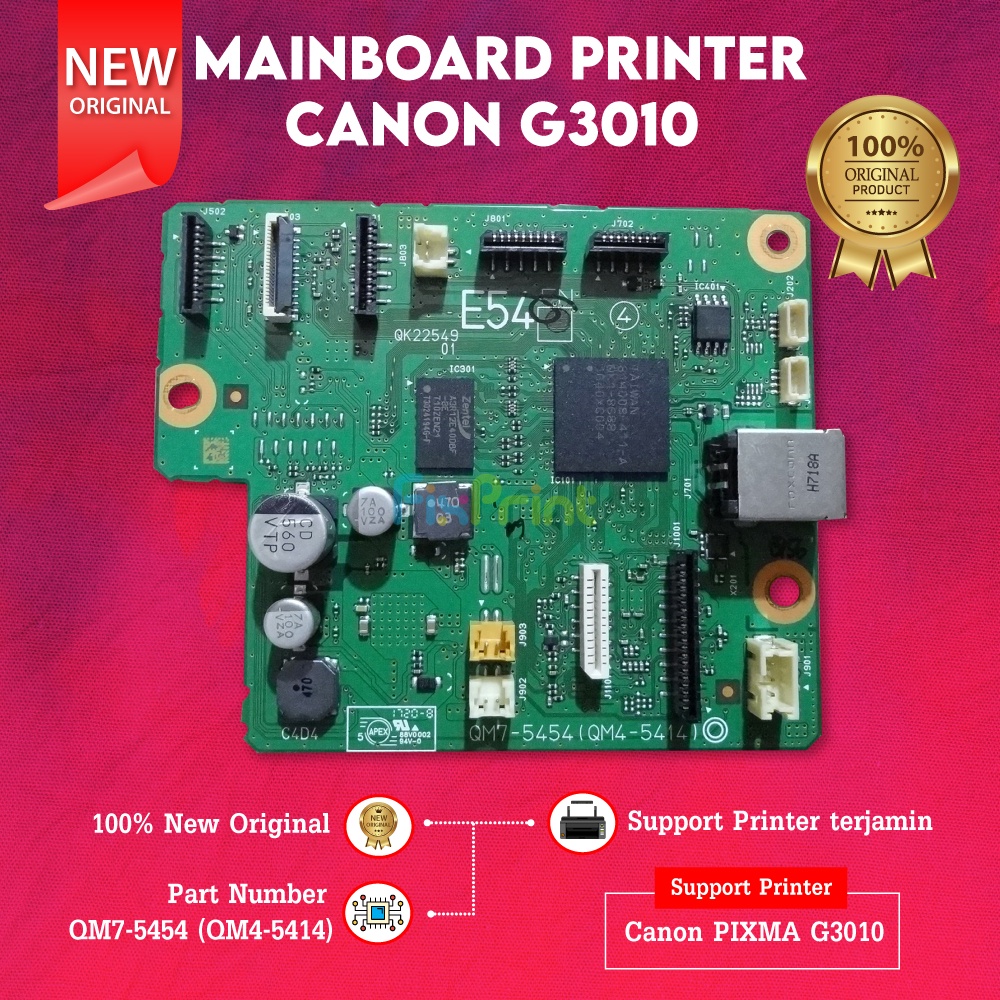 Jual Mainboard Printer Canon G3010, Board Canon G3010 QM7-5452 (QM4 ...