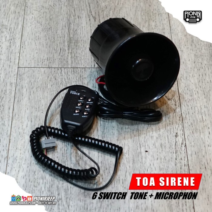 Jual Loadspeaker Sirene Mobil Motor Kapal Patroli toa Polisi 6 tone ...