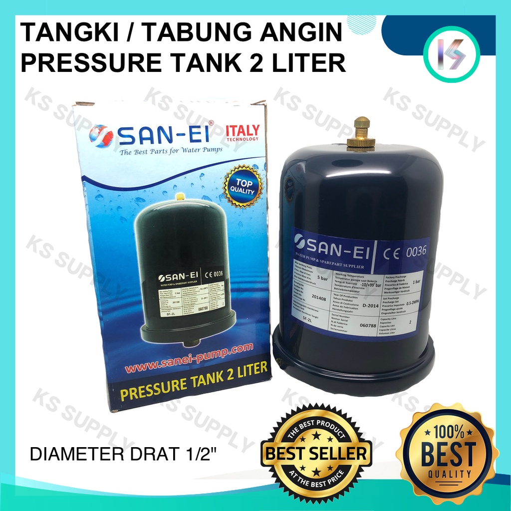 Jual TANGKI | TABUNG ANGIN 2 LITER POMPA AIR | PRESSURE TANK | SAN-Ei ...