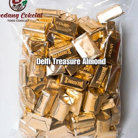 Jual kodeL1x1W Coklat Delfi Treasures Almond Cookies 1KG (96PCS ...