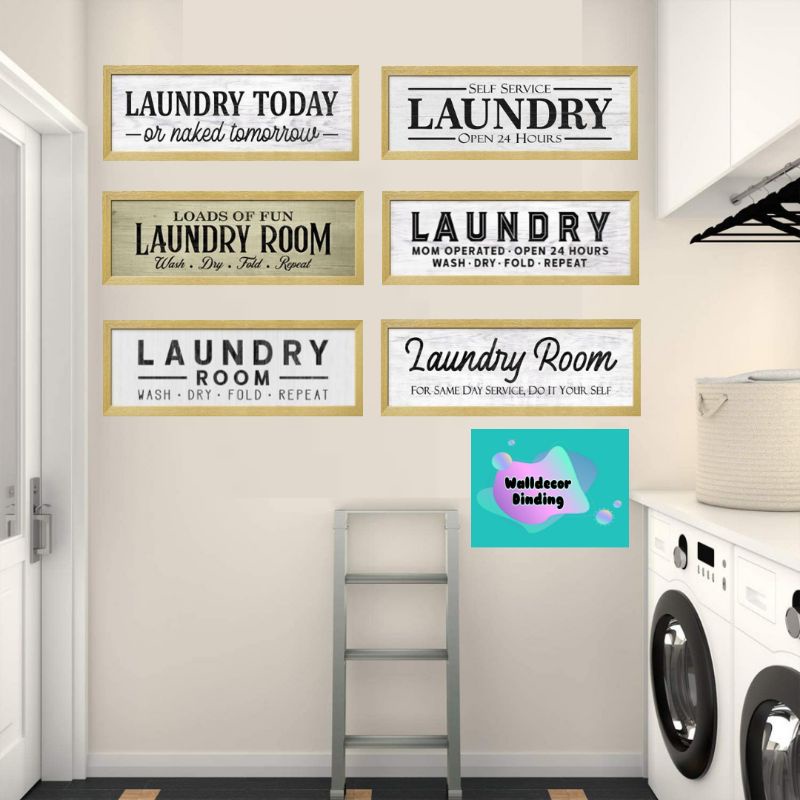 Jual WallDecor Dinding Ruang Laundry Pintu Laundry//Dekorasi Dinding ...