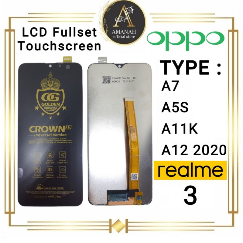 Jual LCD TOUCHSCREEN OPPO A5S / A12 2020 / A7 / A11K / REALME 3 RMX1821 ...