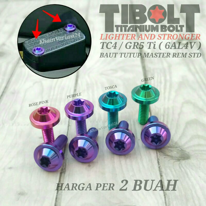 Jual Baut titanium grade 5 tutup minyak master rem standar | Shopee ...