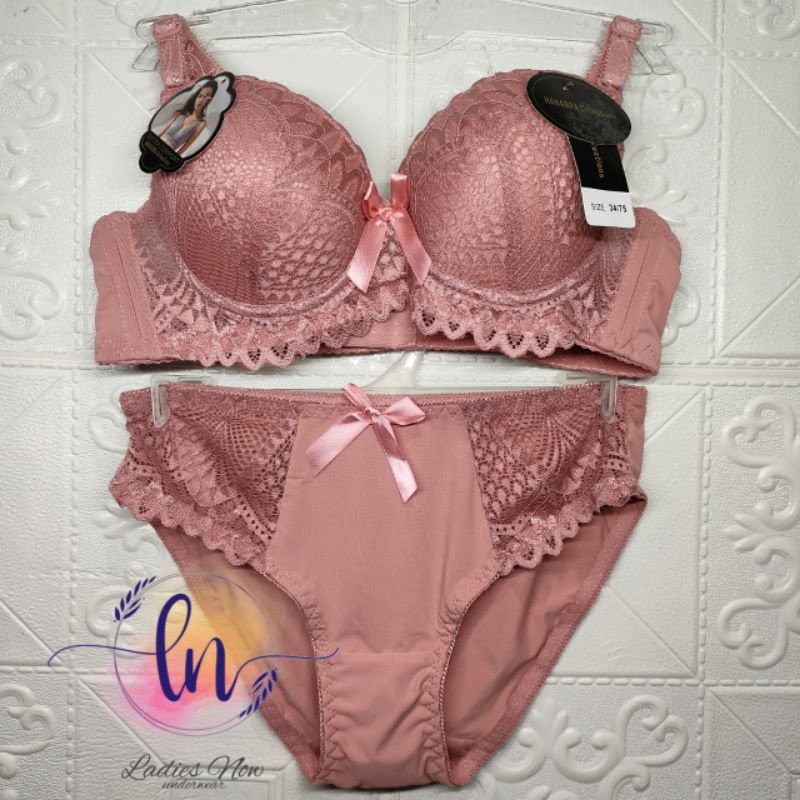 Jual Ladies Now Bra Cd Push Up Bra Set Import Terbaru Satu Set Bra Dan Cd High Quality Kait