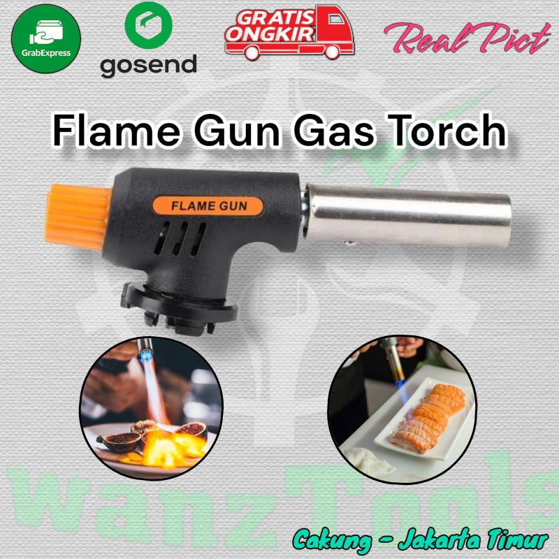 Jual Portable Gas Torch BBQ Blow Torch Flame Gun Korek Gas Torch ...