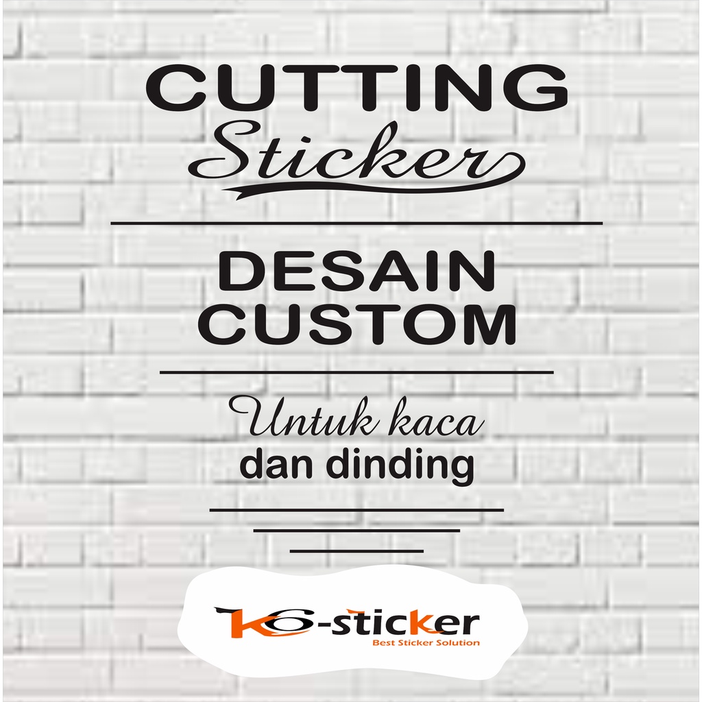 Jual Custom Cutting Sticker Stiker Dinding Kaca Kantor Usaha Toko Kafe ...
