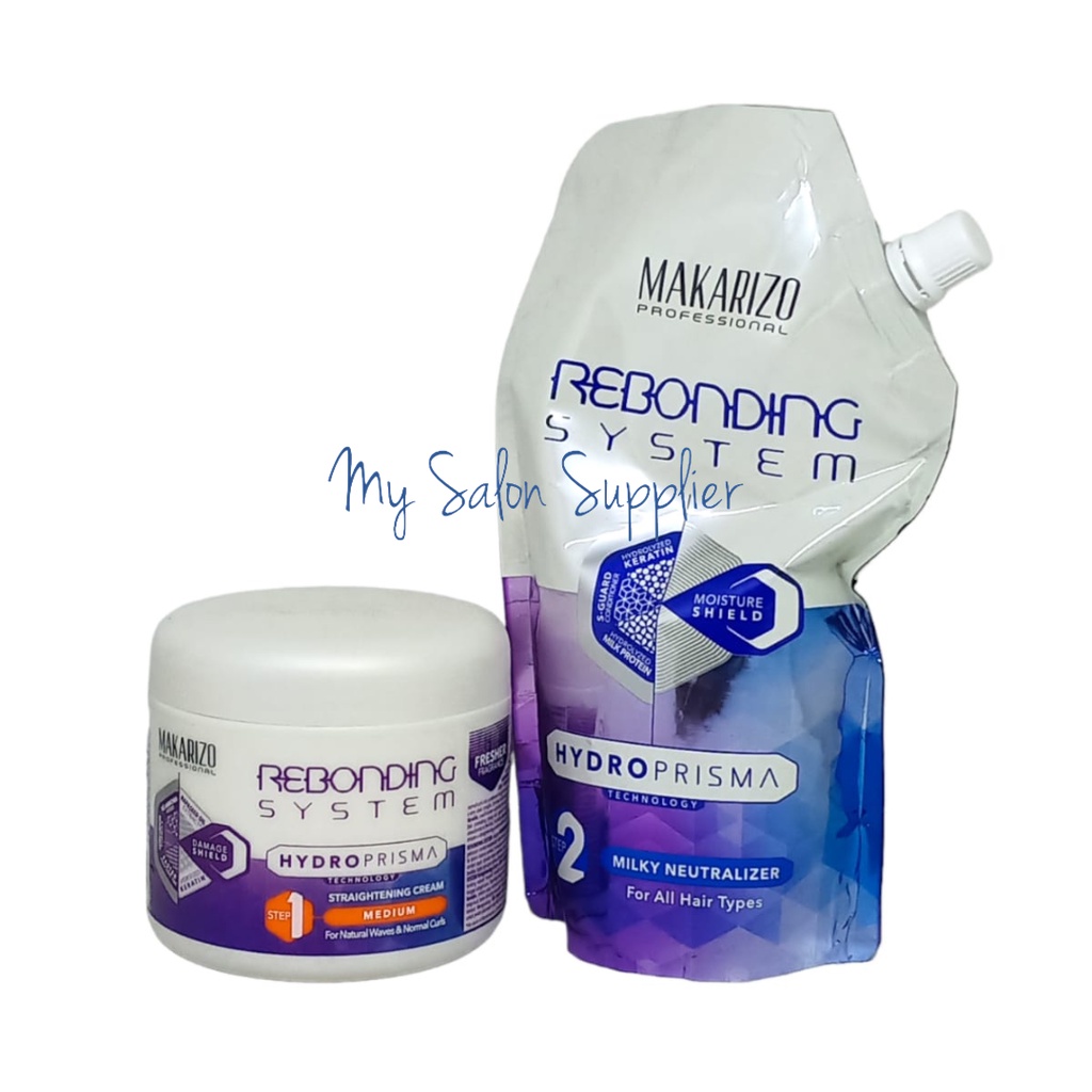 Jual 1 Set Makarizo Rebonding System Hydroprisma Straightening Step 1 ...