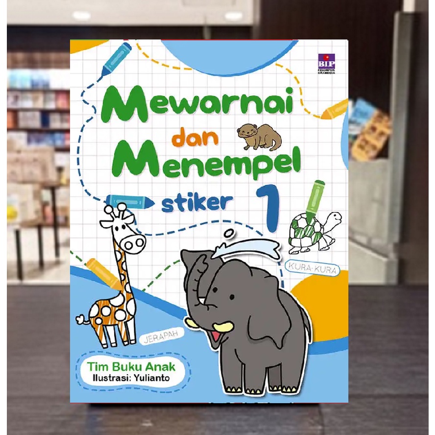 Jual Mewarnai dan Menempel Stiker 1 | Shopee Indonesia