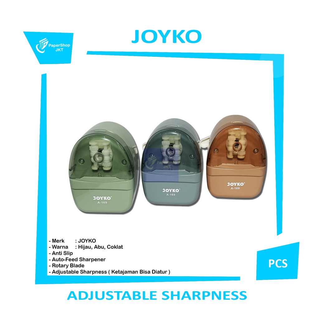 Jual JOYKO - Sharpener A - 169 - Rautan - Pcs | Shopee Indonesia