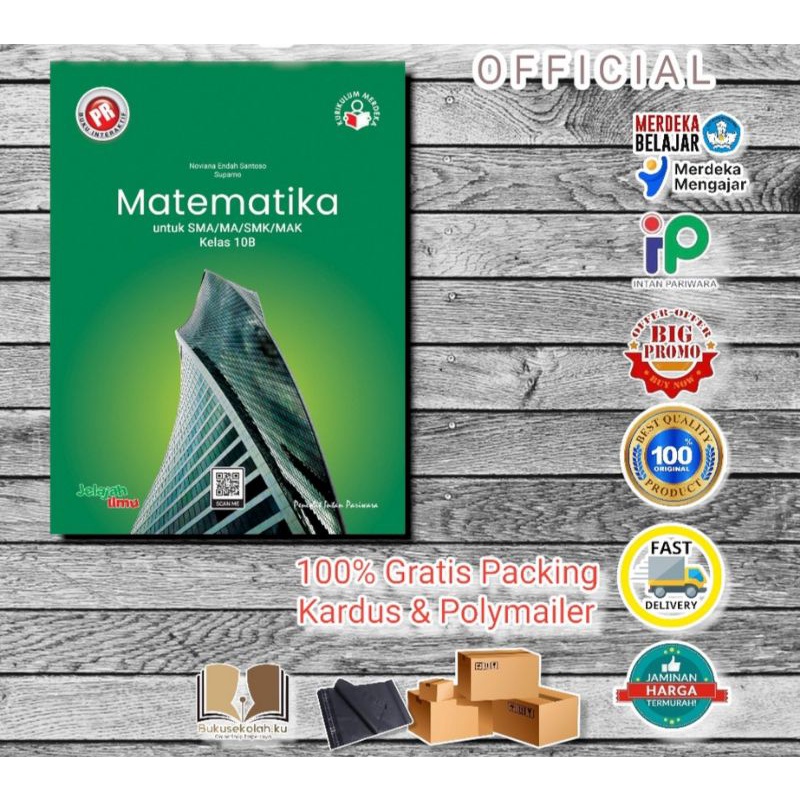 Jual Buku lks pr interaktif matematika kelas X, 10 semester 2 tahun 2023 kurikulum merdeka Intan ...