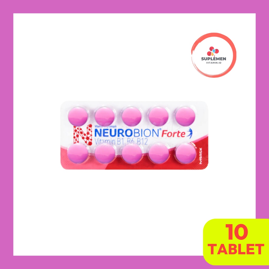 Jual Neurobion Forte 10 Tablet Vitamin B1 B6 B12 | Shopee Indonesia