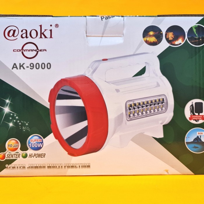 Jual Senter Senter Aoki Ak-9000 Commander 100W Jumbo Hi Power | Shopee ...