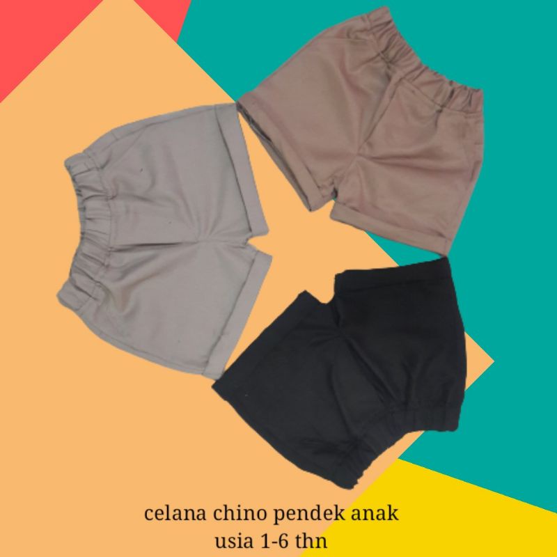 Jual CELANA PENDEK CHINO ANAK USIA 1 - 6 TAHUN | Shopee Indonesia