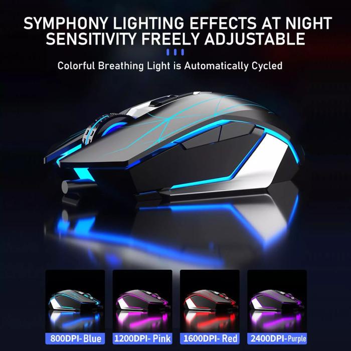 Jual Mouse Gaming AULA S50 2400DPI - RGB Breathing - Macro - 7 Buttons | Shopee Indonesia