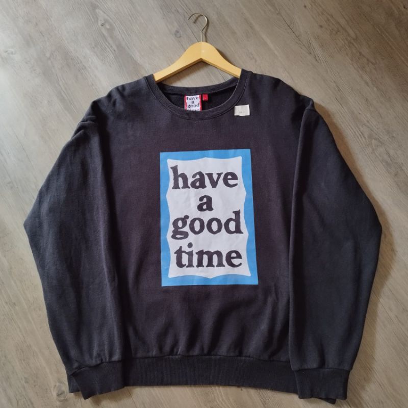 Jual Crewneck have a good time Blue frame | Shopee Indonesia