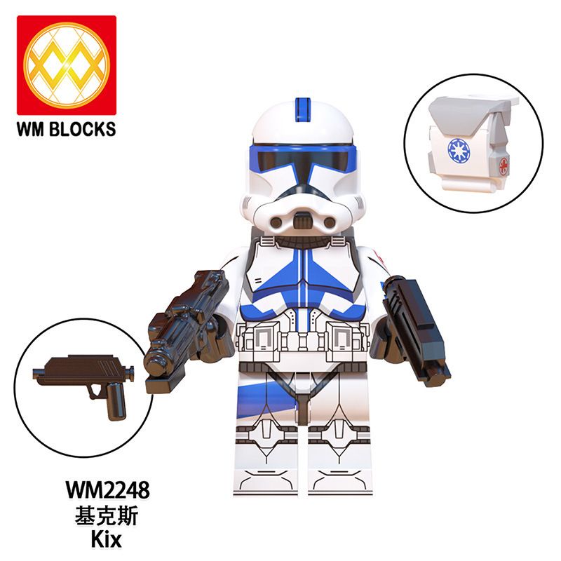 Jual mainan anak balok kix figur mini star wars WM2248 dogma echo ...