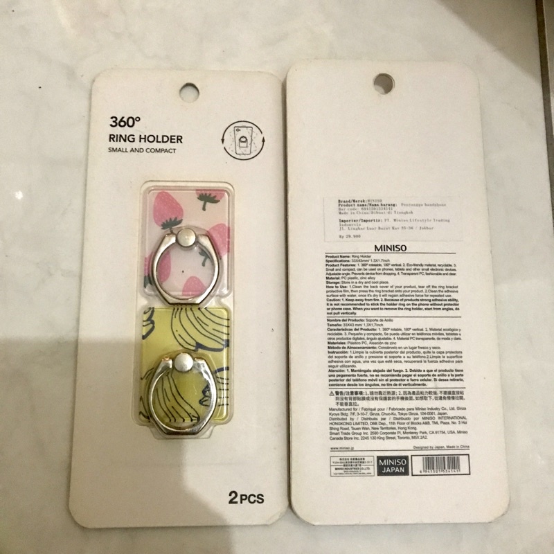 Jual MINISO Phone Bracket / Ring Holder miniso RING HOLDER MARVEL ...