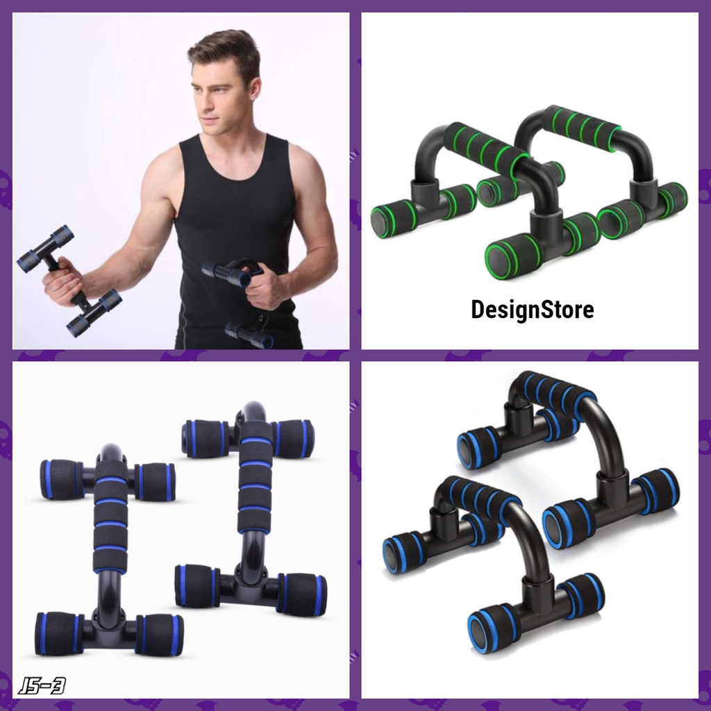 Jual Alat Sport JS-3 untuk Push Up Bar Stand Bar Double Wheel Roller ...