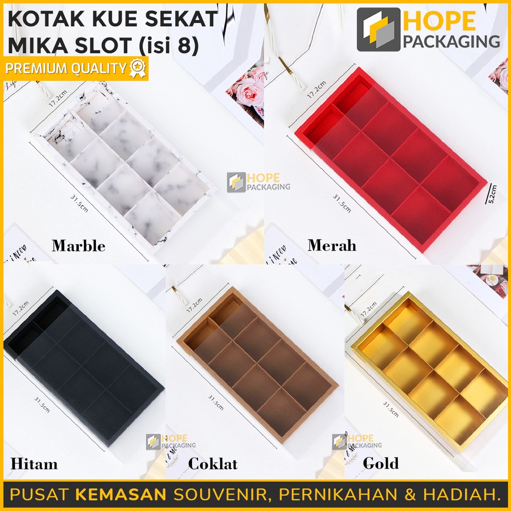 Jual Kotak Kue Sekat Mika Slot 2 sekat / 4 sekat / 6 sekat / 8 sekat ...