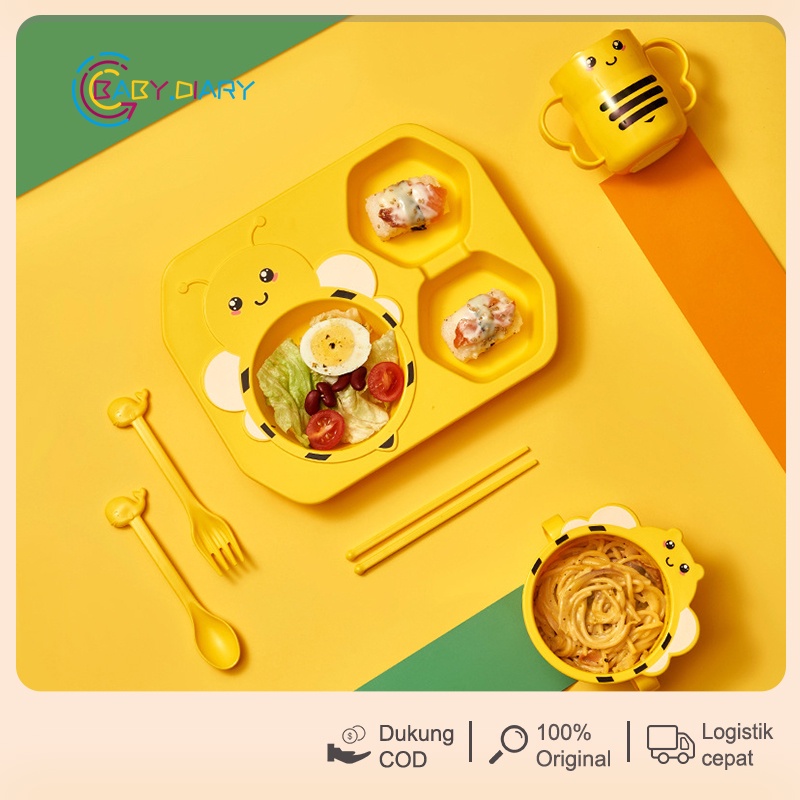 Jual [COD] 4PCS/Set Peralatan Makan Anak Little Bee / Peralatan Makan ...