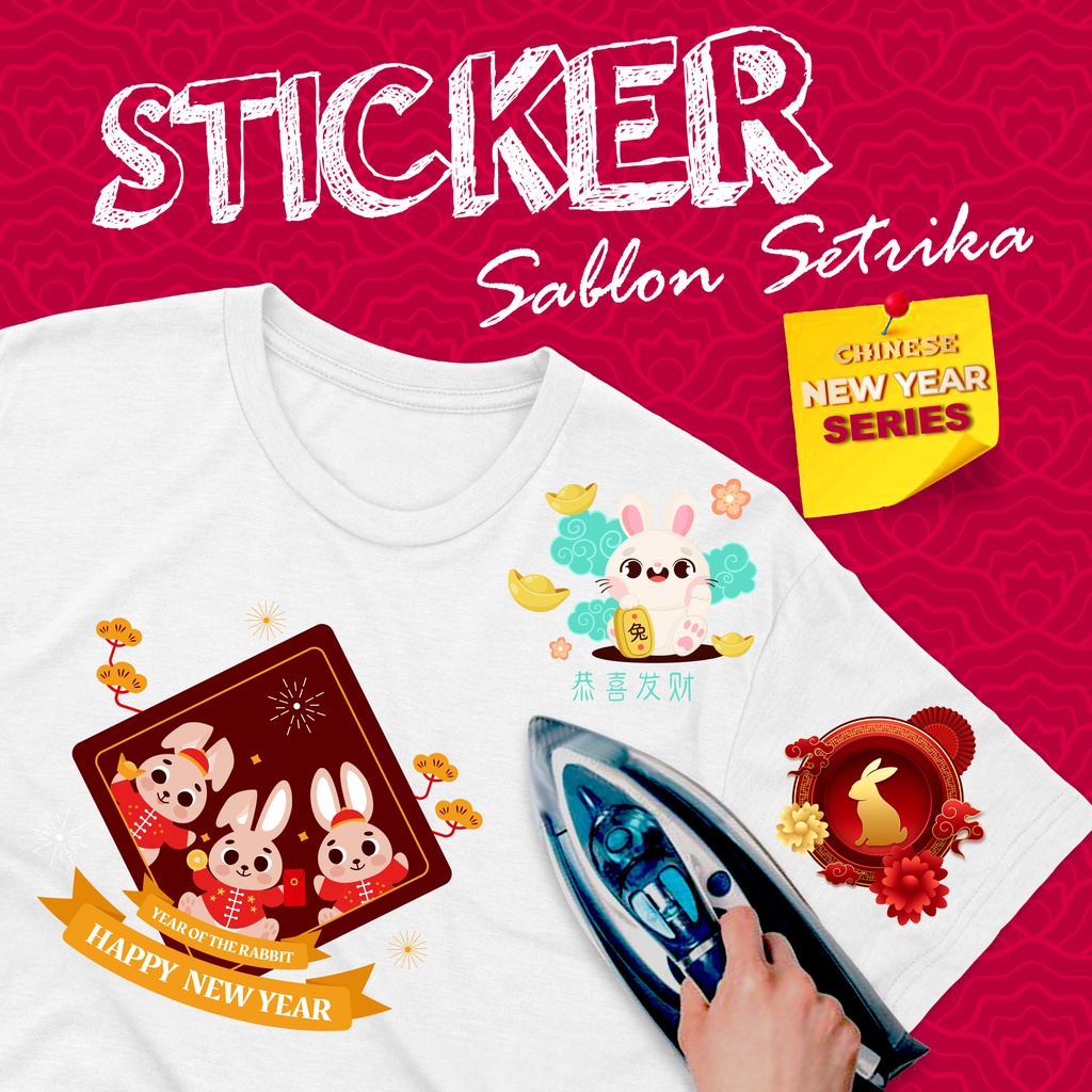 Jual STIKER IMLEK STICKER CHINESE NEW YEAR STIKER KAOS KEMBARAN BAJU ...