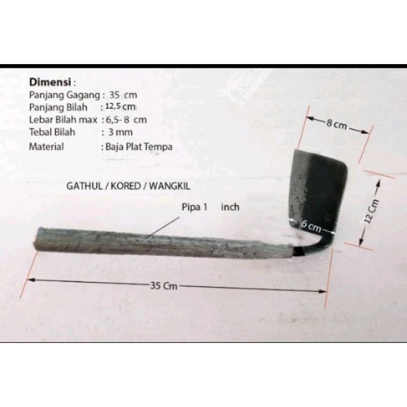 Jual kored cangkul baja cangkul rumput | Shopee Indonesia