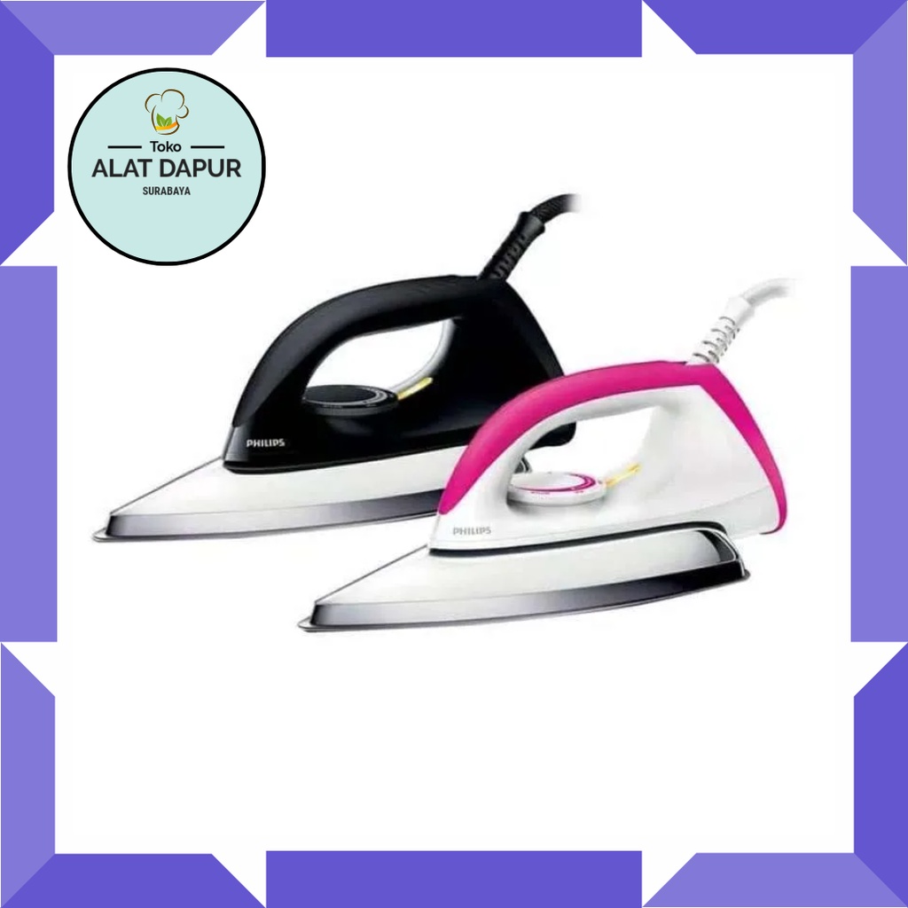Jual Setrika Listrik Ceramic PHILIPS HD1173/80 - HD 1173 dry iron ...