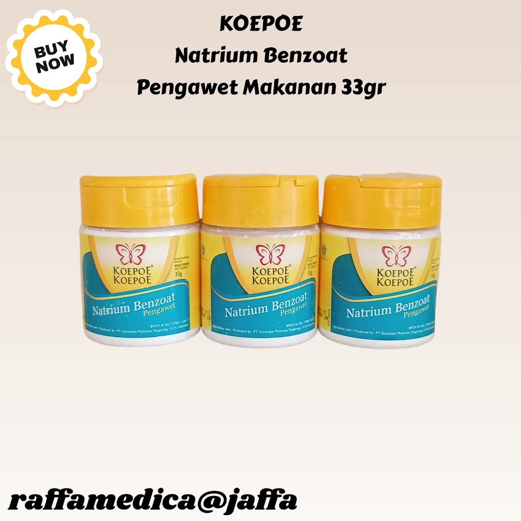 Jual ⭐️ JAFFA MART ⭐️ Natrium Benzoat KOEPOE 30gr / Pengawet Makanan ...