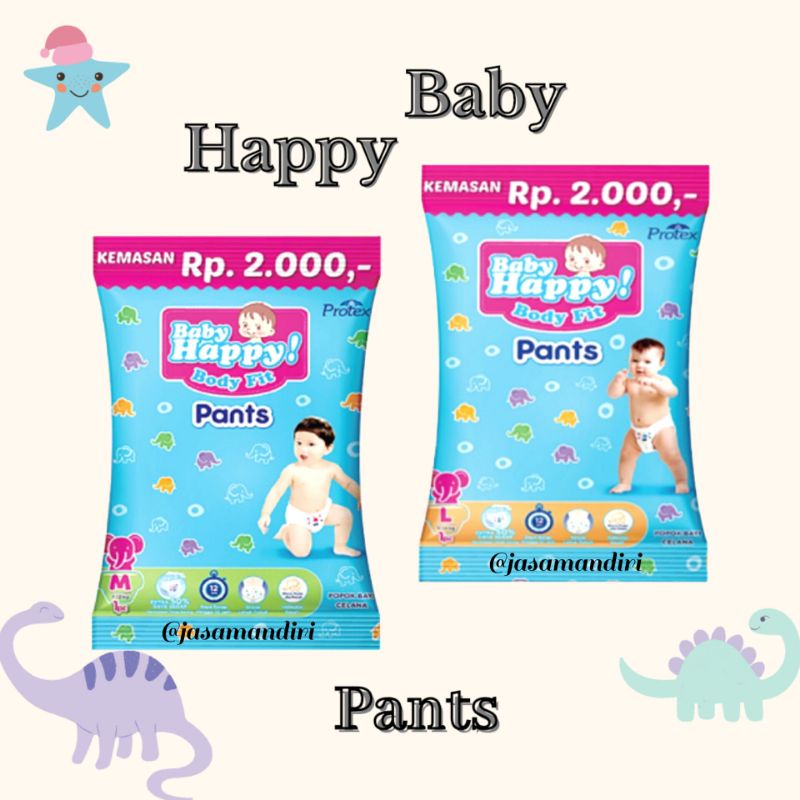 Jual Popok Baby Happy Pant Sachet | Shopee Indonesia