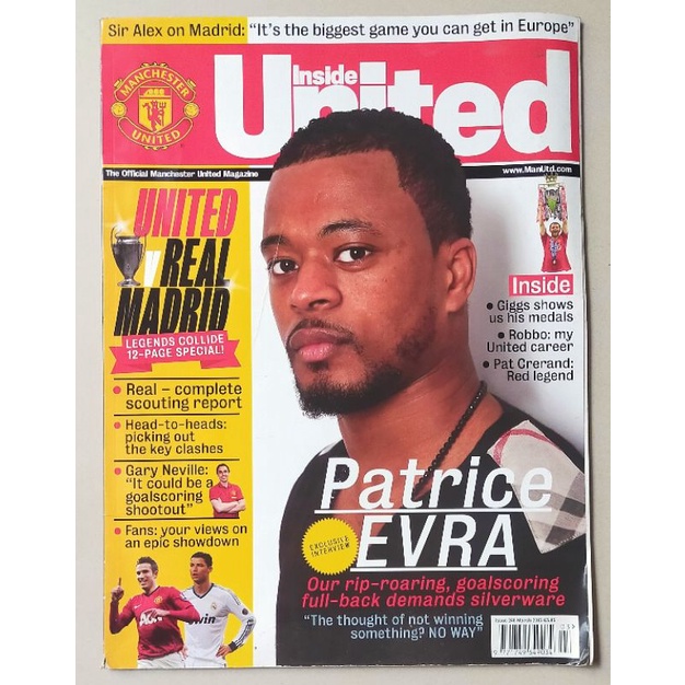 Jual Majalah MU Inside United edition March 2013 - Patrice Evra - Sir ...
